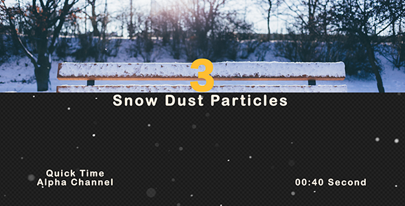 Flying Snow dust Particles, Motion Graphics | VideoHive