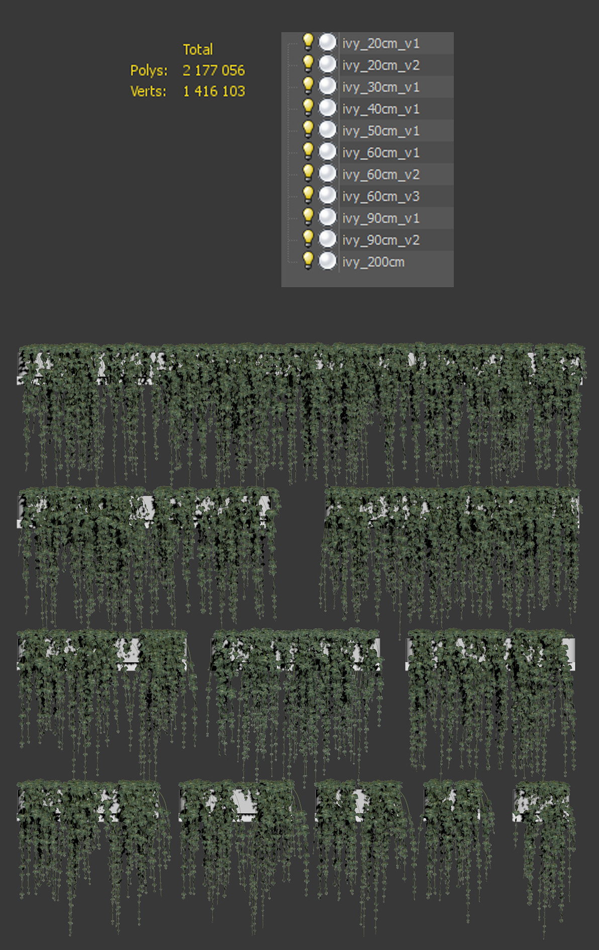 Ivy on the shelves 11 models by rnax | 3DOcean
