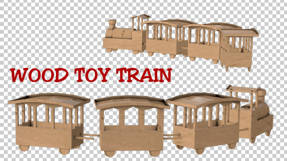 Wood Toy Train, Motion Graphics | VideoHive