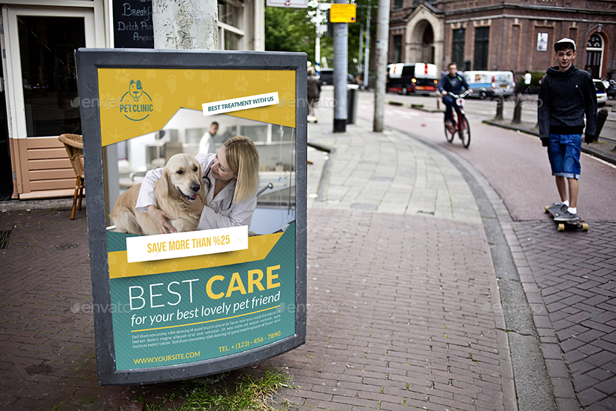 Veterinarian Clinic Advertising Bundle, Print Templates | GraphicRiver