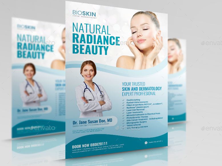 Dermatology Services Flyer, Print Templates | GraphicRiver