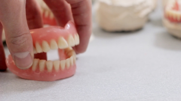 Clacking Human Teeth in the Dental Laboratory, Stock Footage | VideoHive