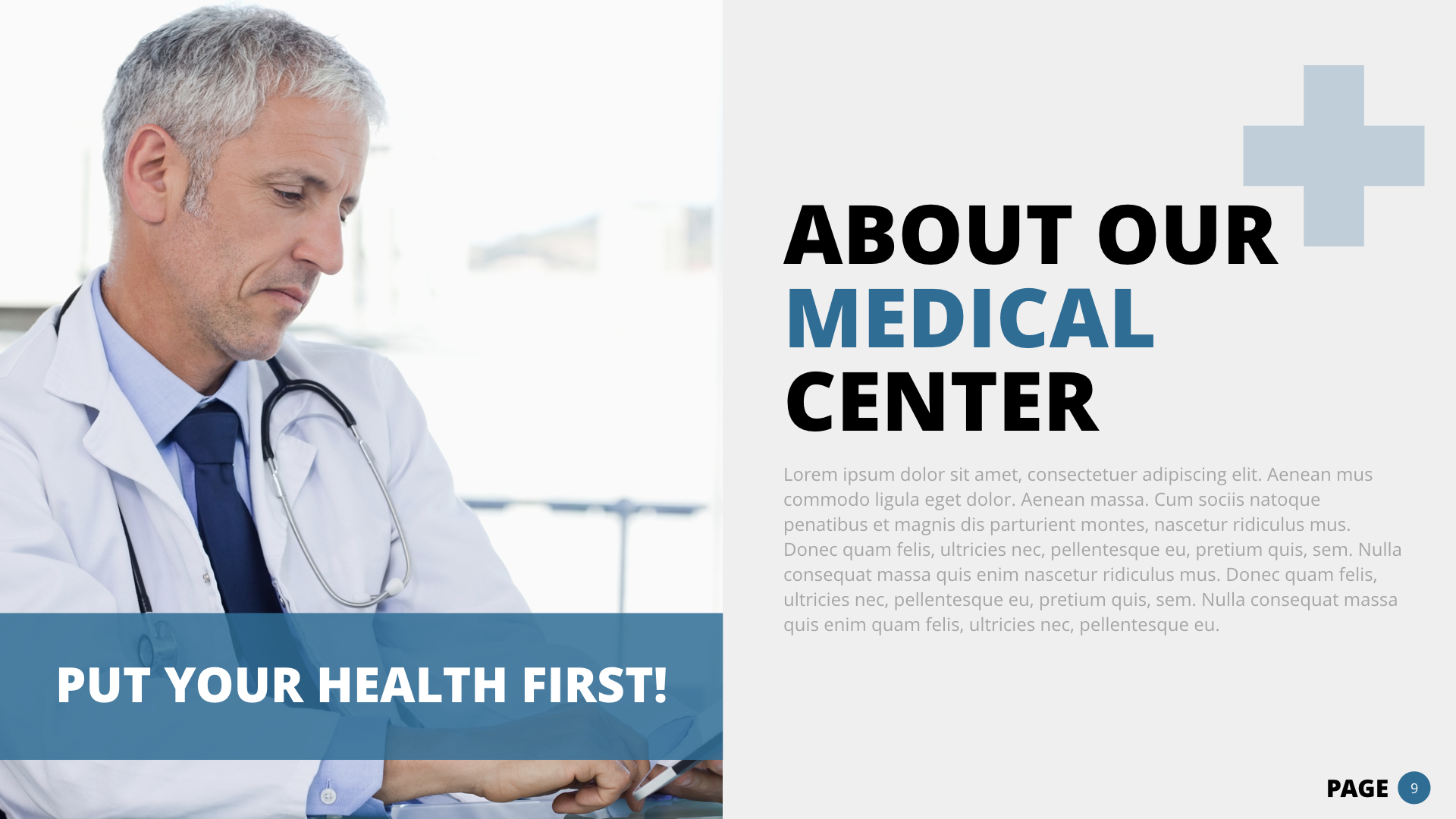 Healthy - Medical and Healthcare Keynote Pitch Deck, Presentation Templates