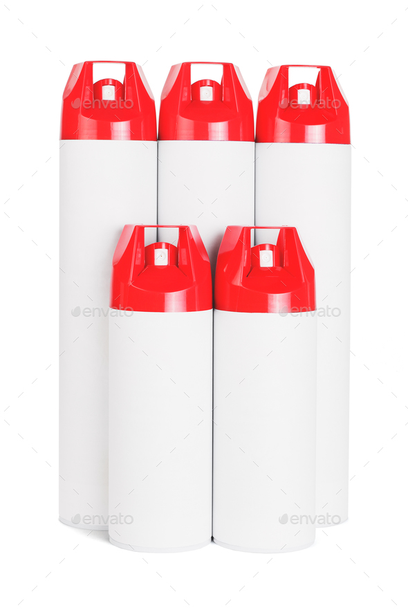 Red Spray Cans Stock Photo by dezign56 | PhotoDune