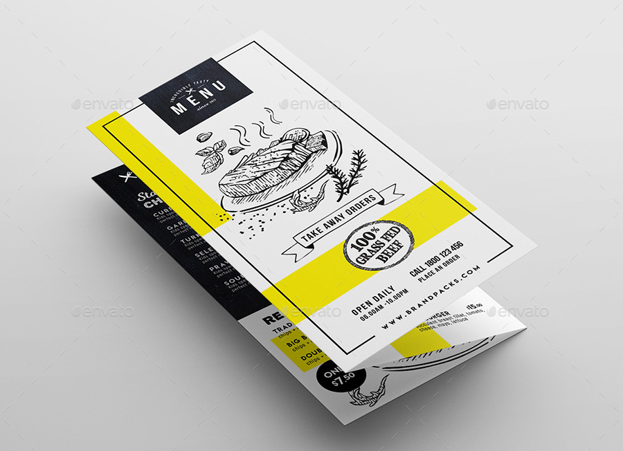 Tri-Fold Menu Template, Print Templates | GraphicRiver