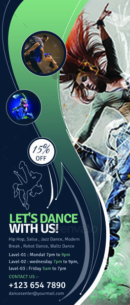 Dance Banner Template, Print Templates | GraphicRiver