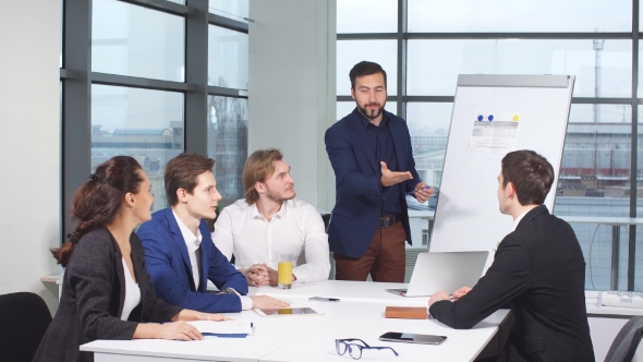 Office Workers in Business Training, Stock Footage | VideoHive