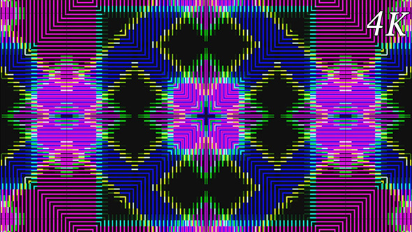 Pixel Neon Led 4K 03, Motion Graphics | VideoHive