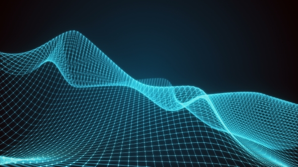 Virtual Wireframe Landscape Flight Simulation, Motion Graphics | VideoHive