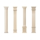 Set of Vector Classic Wood Columns, Vectors | GraphicRiver