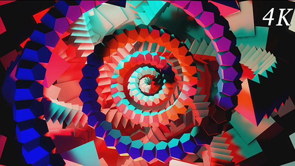 Shades of Geometry 4K 04, Motion Graphics | VideoHive