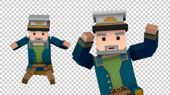 Cartoon Captain Dancing, Motion Graphics | VideoHive