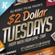 2 Dollar Tuesdays Flyer Templates, Print Templates | GraphicRiver