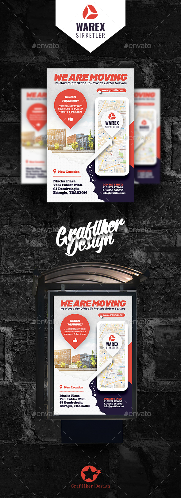 Moving Office Poster Templates by grafilker | GraphicRiver