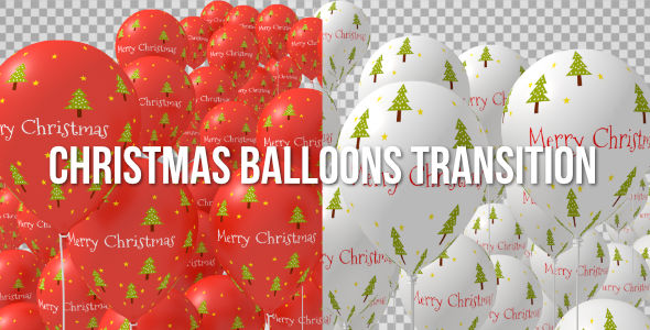 Christmas Balloons Transition, Motion Graphics | VideoHive
