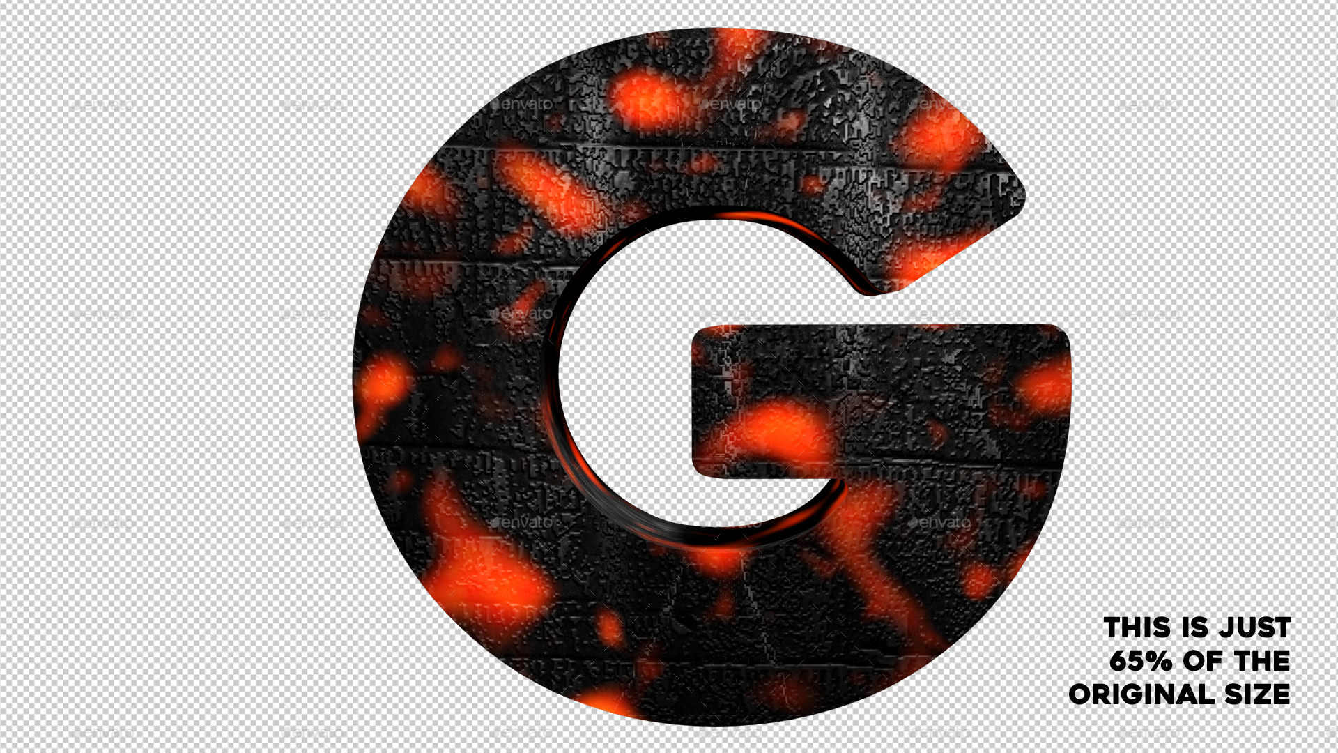 3D Lava / Burned Wood Lettering, Graphics | GraphicRiver