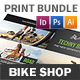 Bicycle Shop Print Bundle, Print Templates | GraphicRiver
