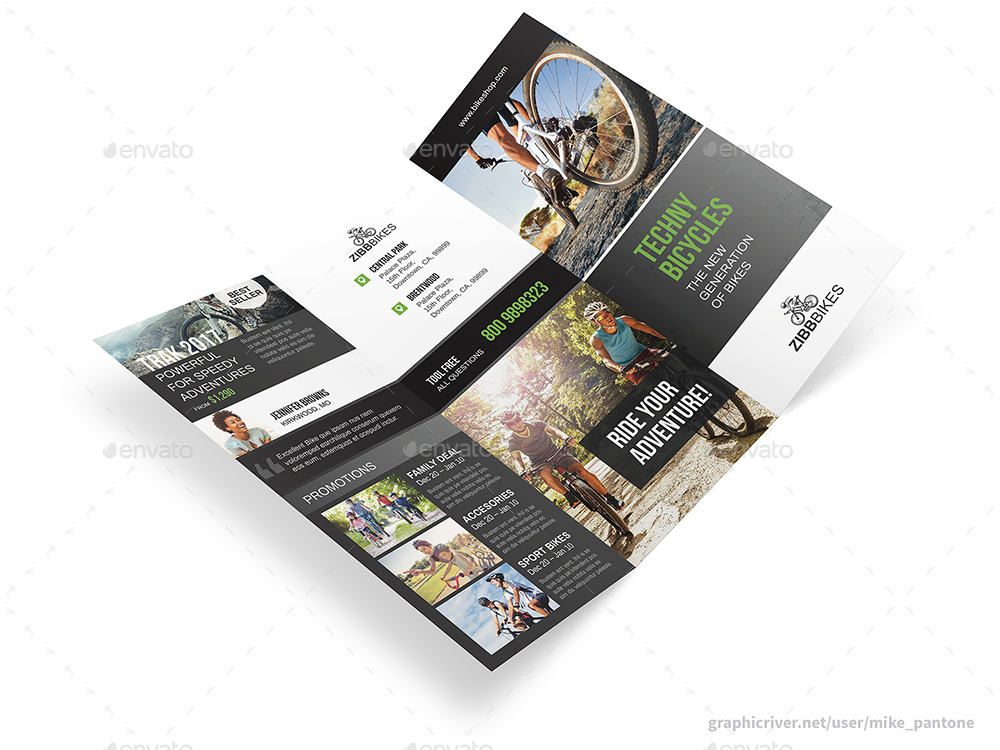 Bicycle Shop Print Bundle, Print Templates | GraphicRiver