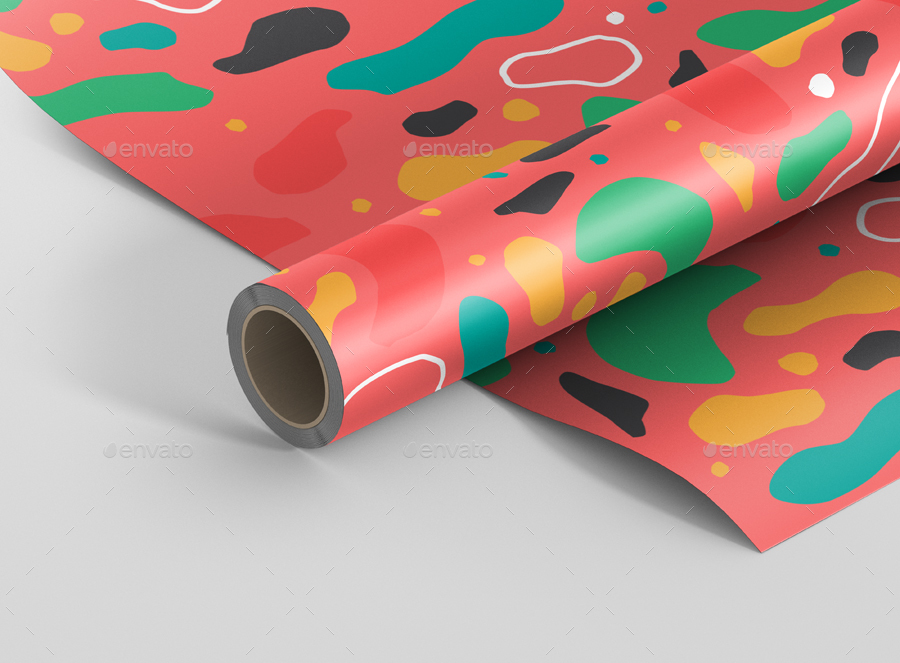 Gift Wrapping Paper Mockup, Graphics | GraphicRiver
