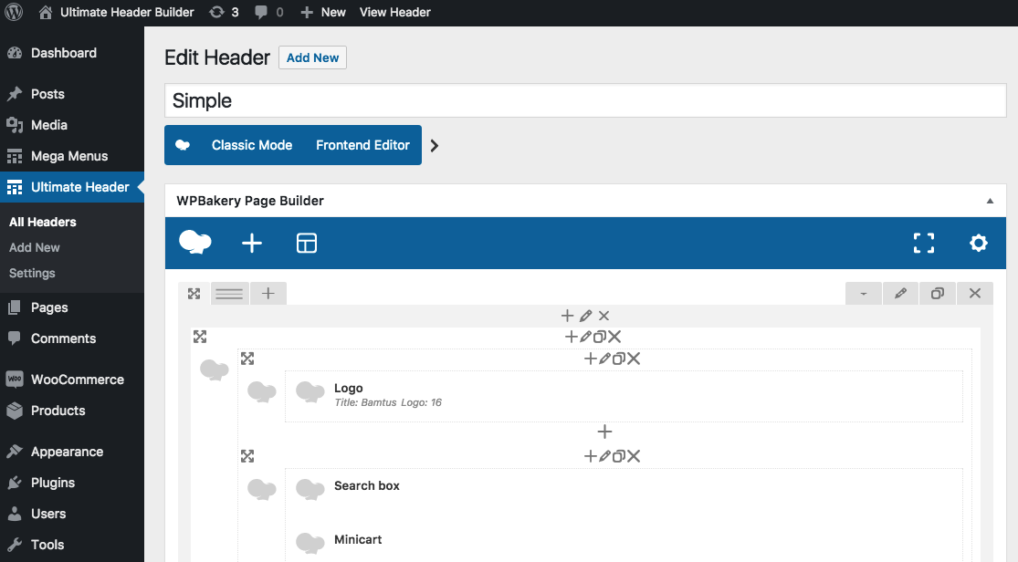 Ultimate Header Builder - Addon WPBakery Page Builder (formerly Visual Composer) by BestBug