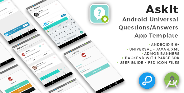 Askit Android Universal Questions Answers App Template By Cubycode