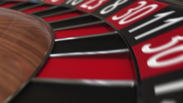 Casino Roulette Wheel Ball Hits 7 Seven Red, Motion Graphics | VideoHive