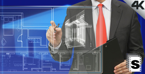 Architect Using Screen, Motion Graphics | VideoHive