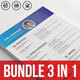 Resume Bundle 3 in 1, Print Templates | GraphicRiver