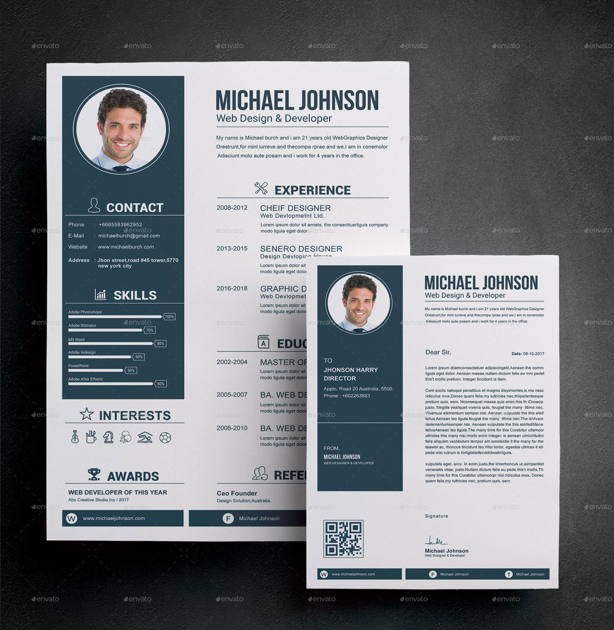 Resume Bundle 3 in 1, Print Templates | GraphicRiver