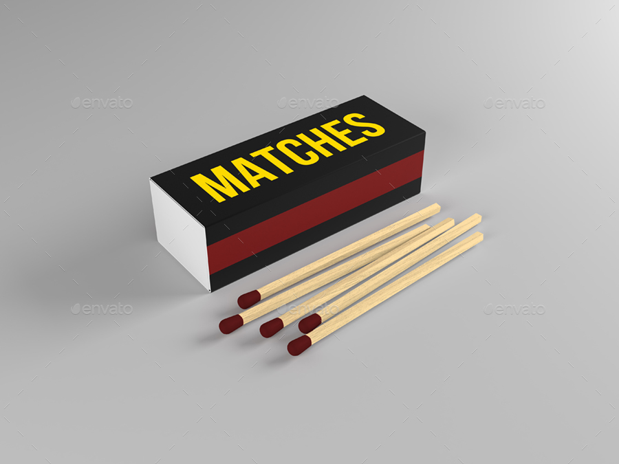 Match Box Mock-up, Graphics | GraphicRiver