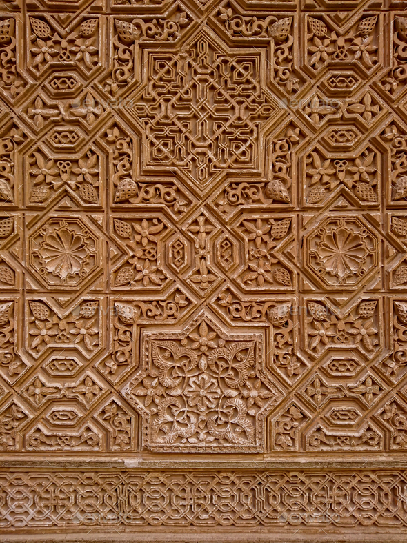 Detail of an arabic wall Stock Photo by bisualphoto | PhotoDune