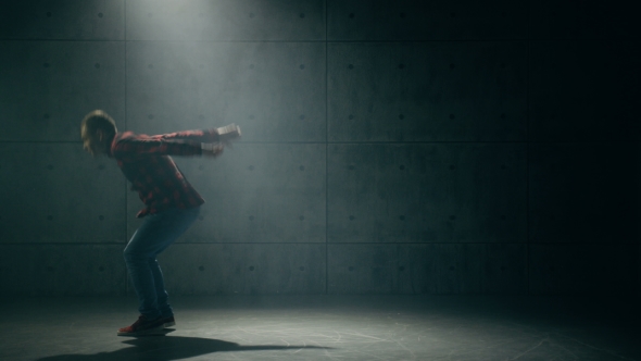Male Breakdancer Makes Back Flip, Stock Footage | VideoHive