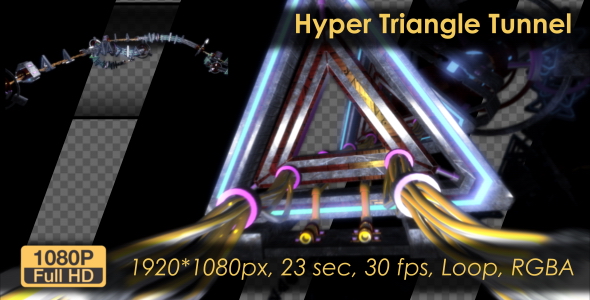 Hyper Triangle Tunnel, Motion Graphics | VideoHive