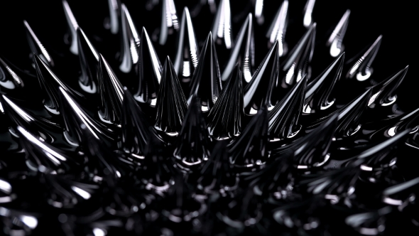 Ferromagnetic Fluid Creates Amazing Drawings in a Magnetic Field, Stock ...