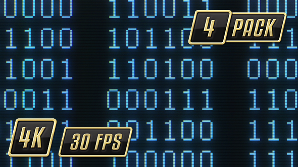 Binary Matrix Data, Motion Graphics | VideoHive