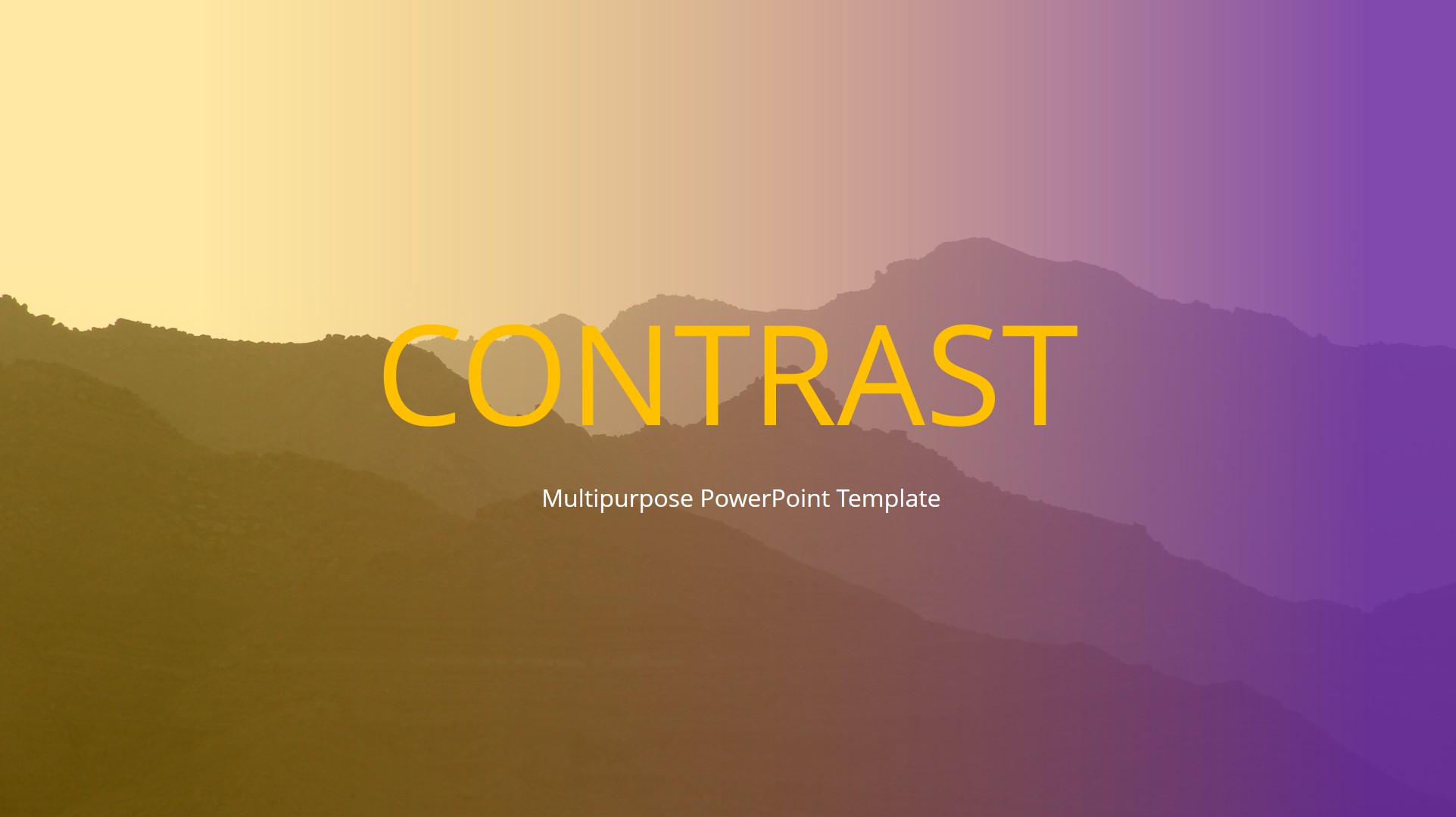 Contrast - Creative Google Slides Template, Presentation Templates