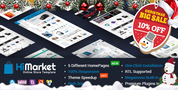 HiMarket - Responsive WooCommerce WordPress Theme by skyoftech ...