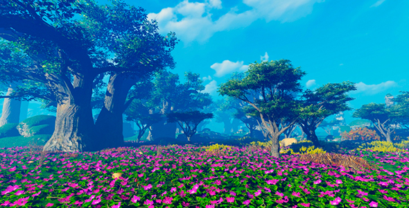 Trees And Plants In The Forest, Motion Graphics | VideoHive