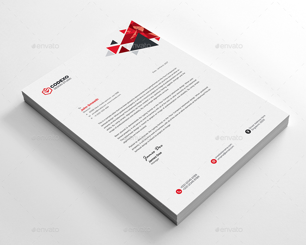 Letterhead Bundle_ 3 in 1, Print Templates | GraphicRiver