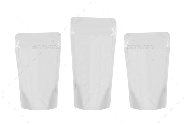 plastic pack isolated on white background Stock Photo by photobalance