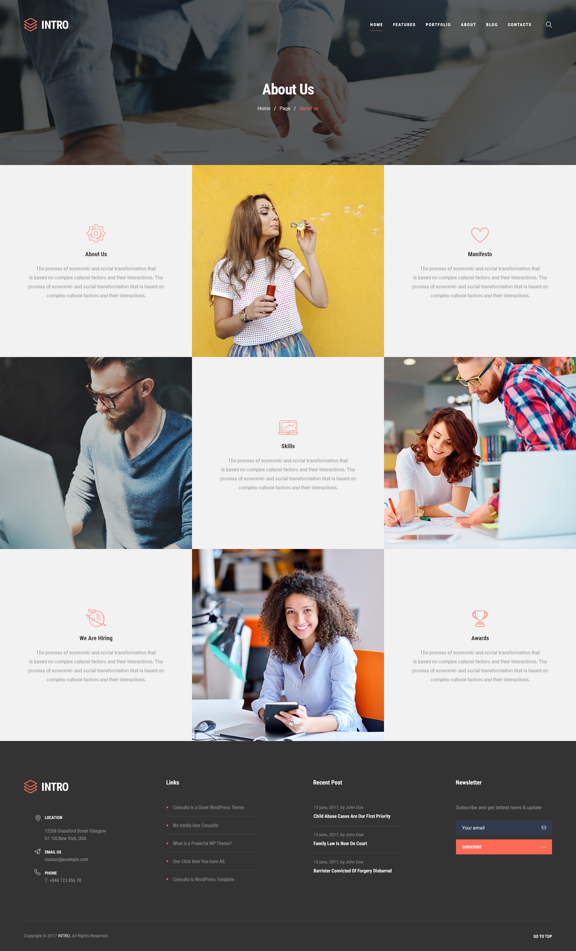 Intro - Corporate And Business PSD Template by Sumo-Theme | ThemeForest