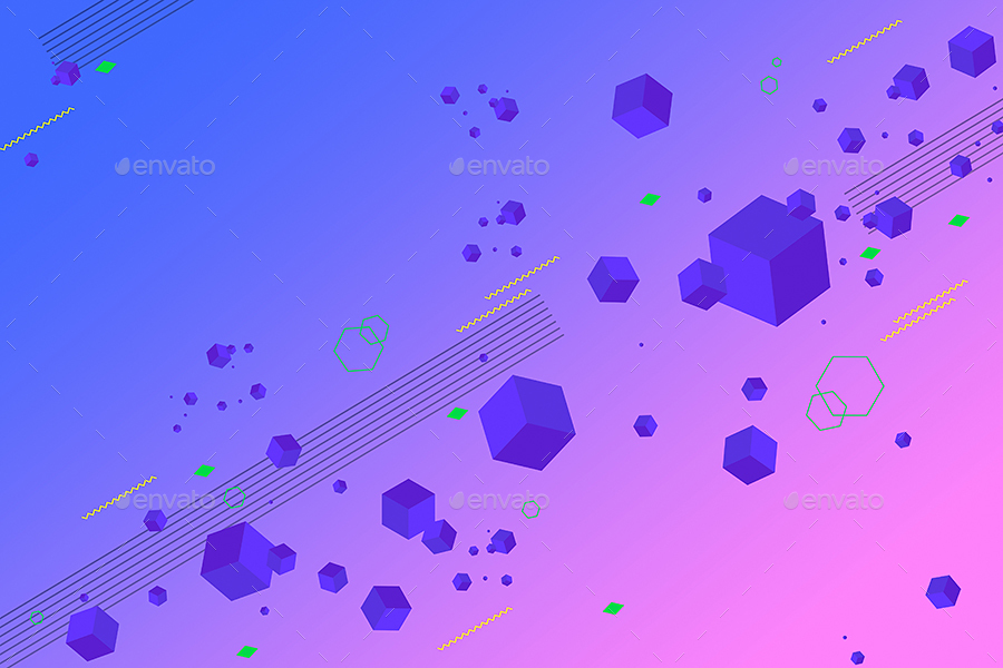 Irregular Cubes and Geometric Shapes Backgrounds, Graphics | GraphicRiver