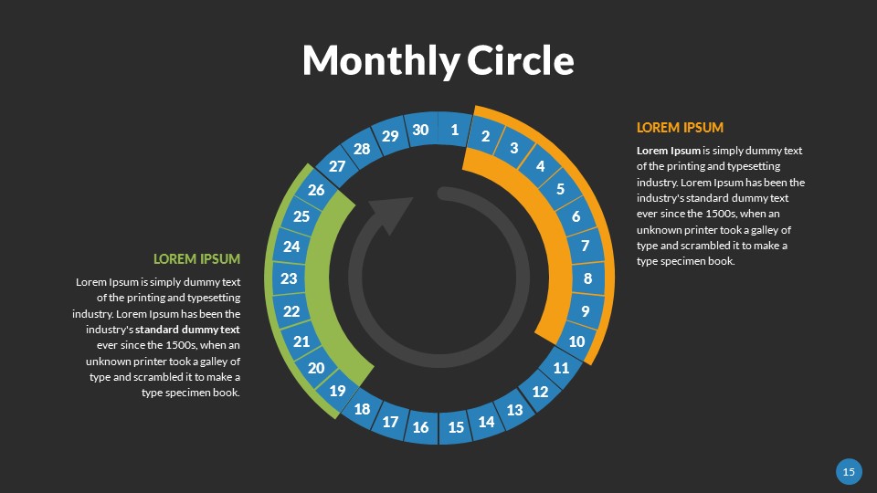 Monthly Planner PowerPoint Presentation Template by SanaNik | GraphicRiver