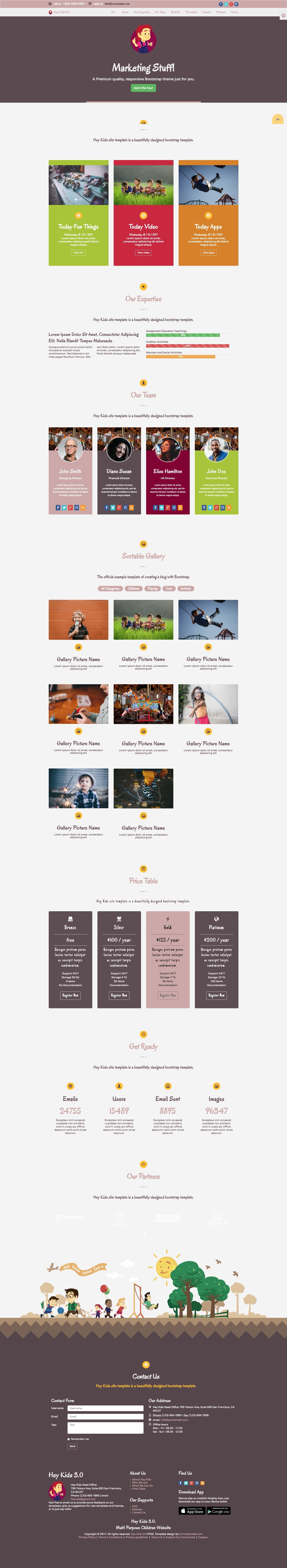 Hey Kids - Responsive Multipurpose Children Web by bnrcreativelab ...