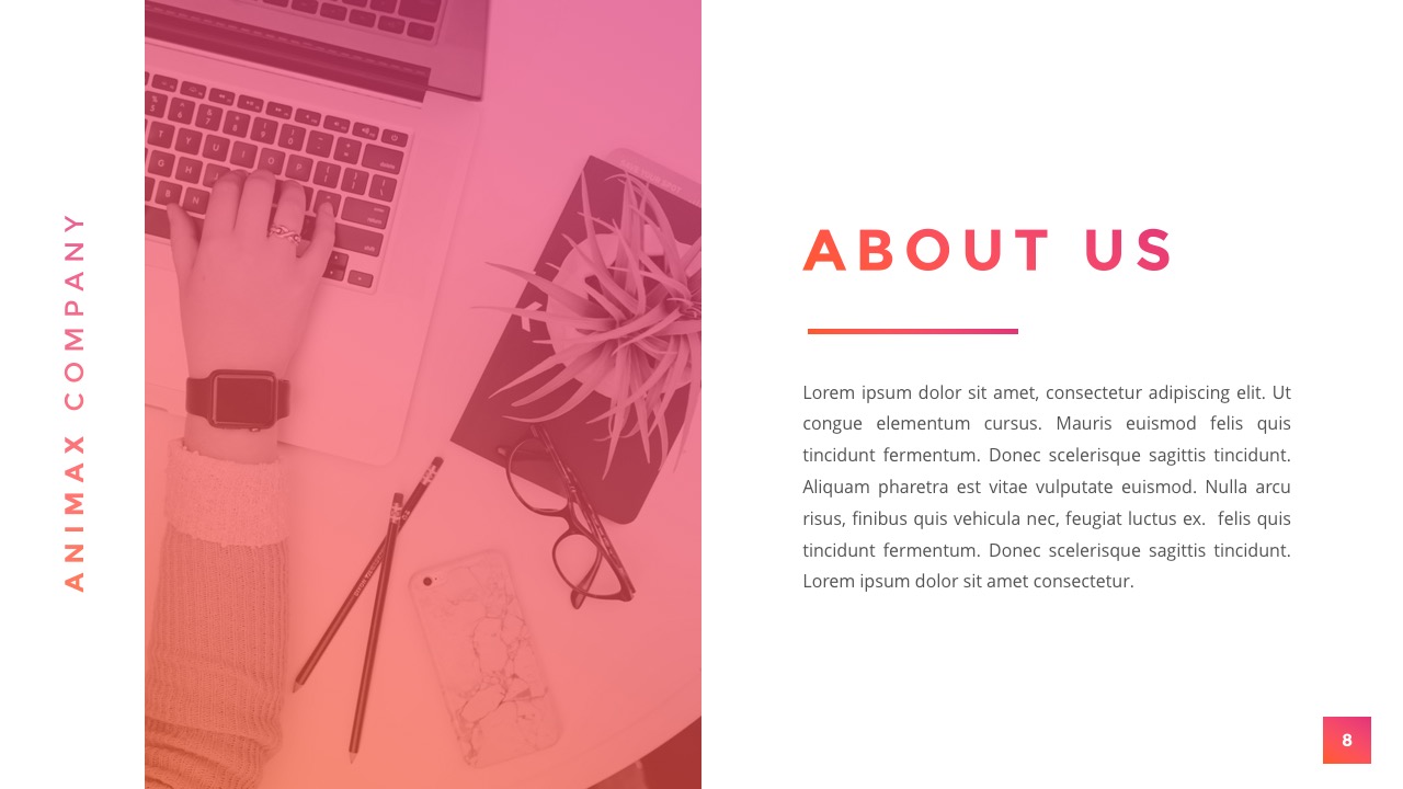 Animax - Finance and Marketing PowerPoint Template, Presentation Templates