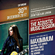Acoustic Flyer / Poster, Print Templates | GraphicRiver