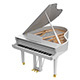 White Glossy Musical Instrument - Acoustic Piano, Motion Graphics ...