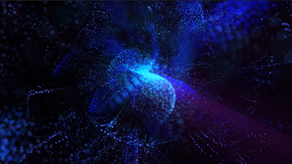 Blue Rotation Particles, Motion Graphics | VideoHive