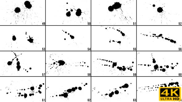 Ink Drop Big Pack - 01 (68 Unique Inks), Stock Footage | VideoHive