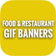 Animated GIF Food & Restaurant Banners Ad, Web Elements | GraphicRiver